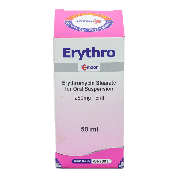 Erythro Suspension 250mg/5ml