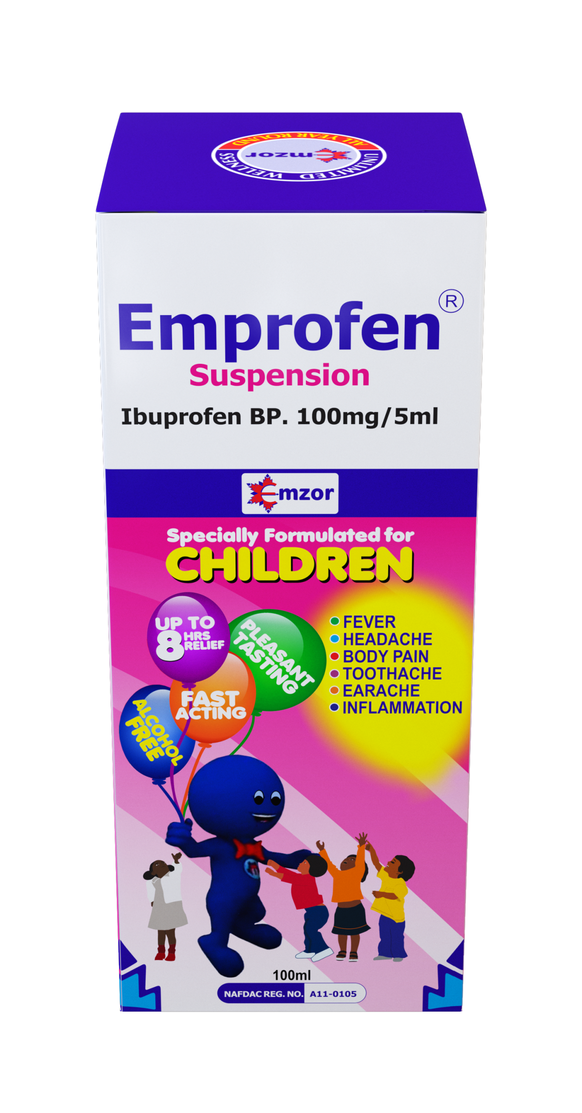 Emprofen Suspension 100mg/5ml
