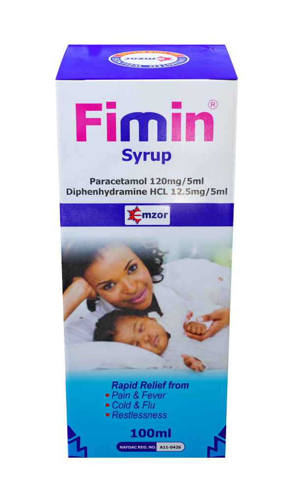 Fimin Syrup – 100ml Pack - Emzor