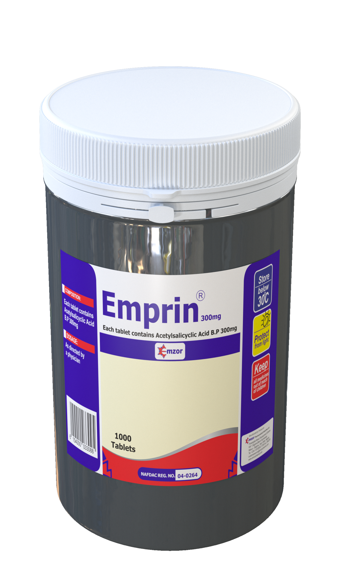 Emprin 300mg Tab *1000 - Emzor